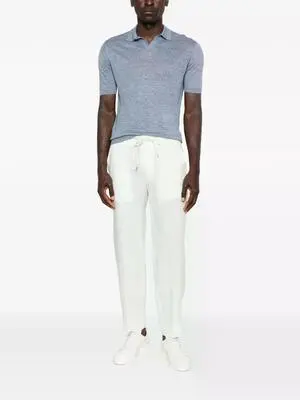 GRAN SASSO V-neck T-shirt - Blue