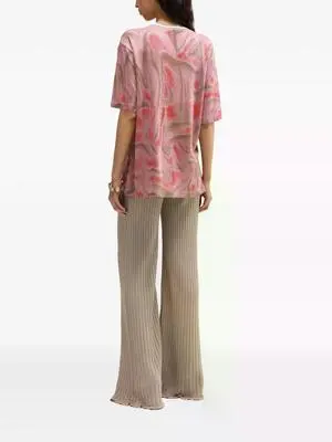 MARGHERITA MACCAPANI Jacquard T-shirt - Pink
