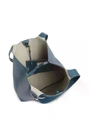 COCCINELLE Grained-leather Tote Bag - Blue