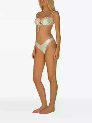 MONTCE Ruched Bikini Bottom - Blue