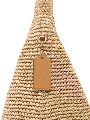 COACH Brooklyn Embossed-logo Shoulder Bag - Neutrals