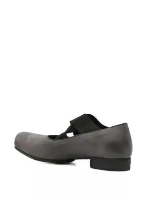 UMA WANG Criss-cross Ballet Flats - Grey