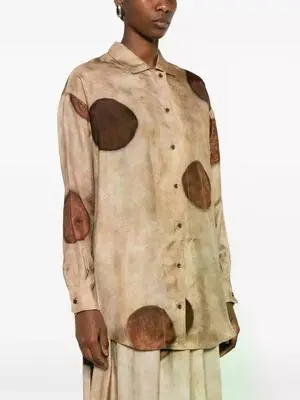 UMA WANG Teays Buttoned Shirt - Neutrals