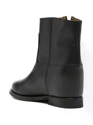 VIA ROMA 15 Ankle Boots With Metal Detail - Black