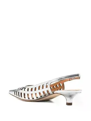 JULIE DEE Cut-out Slingback Pumps