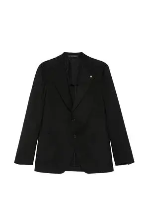 Tagliatore Pin-lapel Virgin-wool Jacket - Black