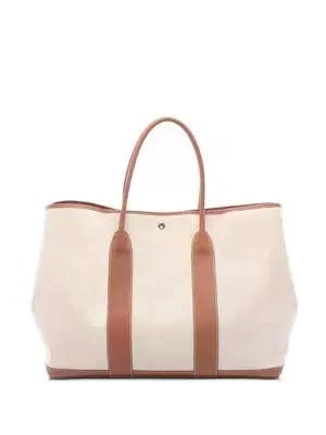 Hermès 2024 Grand Chevron Negonda Garden Party Tote Bag - Neutrals