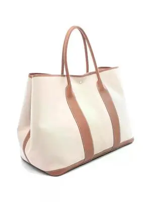 Hermès 2024 Grand Chevron Negonda Garden Party Tote Bag - Neutrals