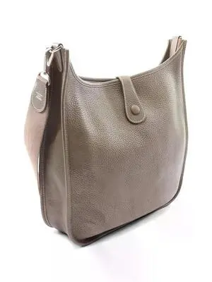 Hermès 2010 Perforated Leather Shoulder Bag - Neutrals