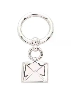 Hermès 2010s Envelope Scarf Ring - Silver