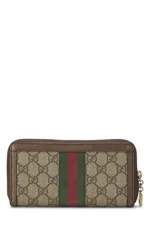 Gucci Gg Supreme Canvas Ophidia Zip Wallet