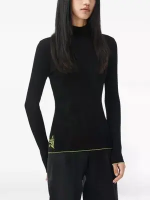 Shanghai Tang Mock Neck Sweater