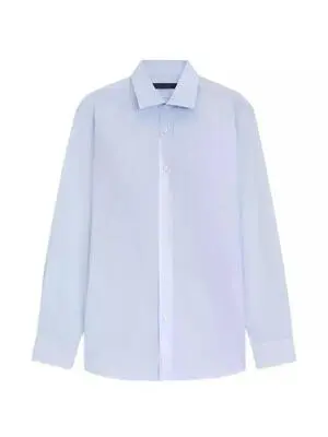 BOSS X Beckham Slim-fit Cotton Shirt - Blue