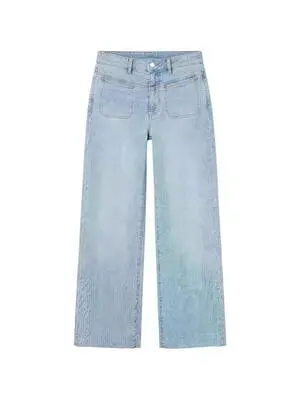 Paige Anessa Wide-leg Jeans - Blue