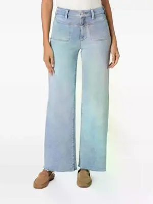 Paige Anessa Wide-leg Jeans - Blue