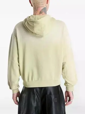 BRAIN DEAD Padded-elbow Zip-up Hoodie