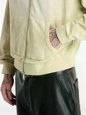 BRAIN DEAD Padded-elbow Zip-up Hoodie
