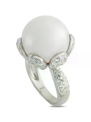 LB EXCLUSIVE Diamond And Pearl Ring