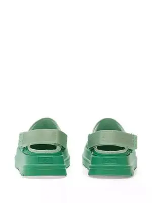 UGG Goldenglow Canvas Flat Mules - Green