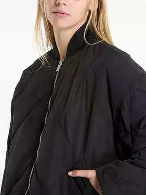 JORDAN Quilted Zip Jacket - Black
