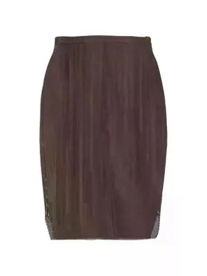 ISA BOULDER Ribbed Midi Skirt