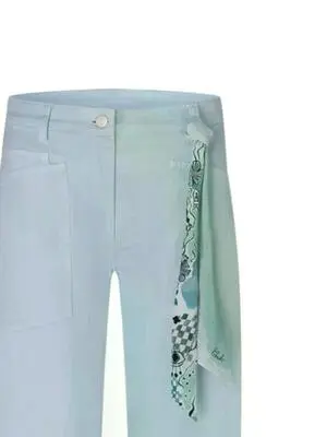CAMBIO Scarf Detail Trousers - Blue