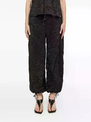 NISSA Crinkle-effect Trousers