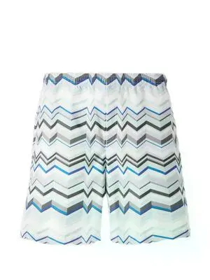 Missoni Chevron-pattern Drawstring Shorts