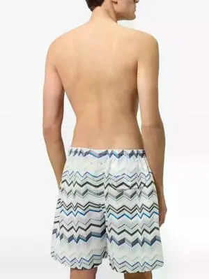 Missoni Chevron-pattern Drawstring Shorts - White