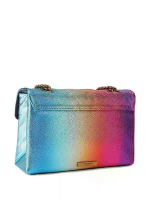 Kurt Geiger Chevron Embellished Shoulder Bag - Blue