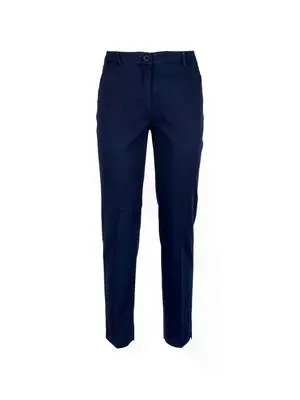 VIA MASINI 80 Slim-cut Trousers - Blue