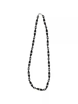 Vintage Beaded Necklace - Silver