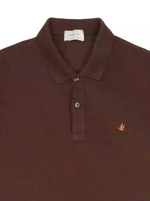 BROOKSFIELD Logo-embroidered Polo Shirt - Brown