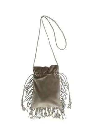 Malìparmi Beaded Fringe Cross Body Bag