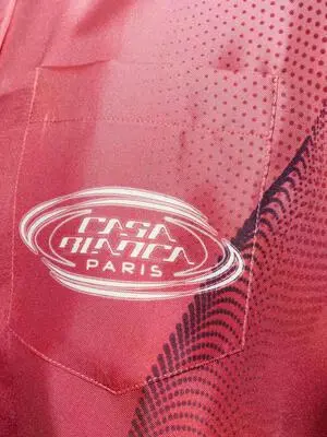 Casablanca Gradient-effect Polo Shirt - Pink