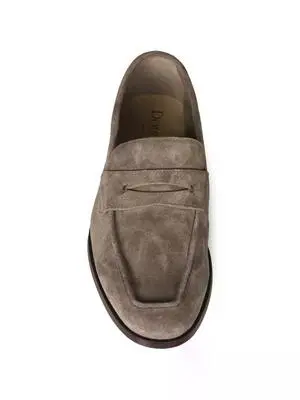 DOUCAL'S Suede Flat Loafers - Neutrals
