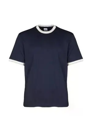 Eleventy Trimmed T-shirt - Blue