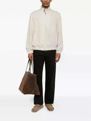 Canali Zip-up Jacket - Neutrals