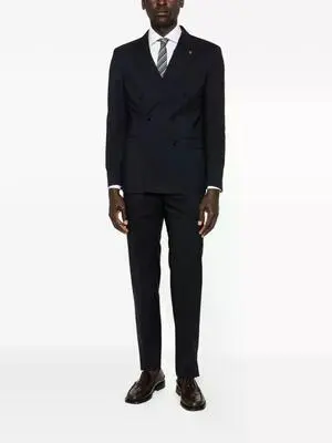 MANUEL RITZ Double-breasted Suit - Blue