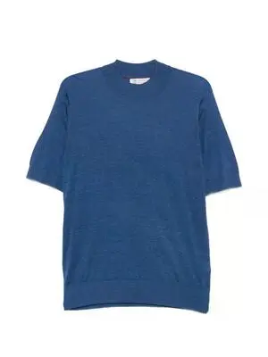 Brunello Cucinelli Short-sleeve Crew-neck Sweater