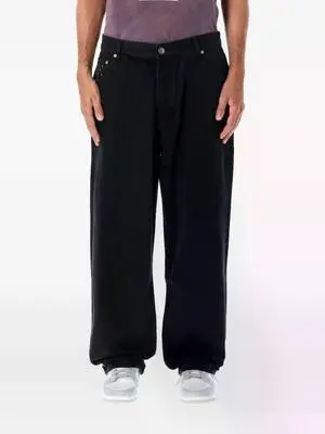 POP TRADING COMPANY Logo-embroidered Jeans