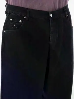 POP TRADING COMPANY Logo-embroidered Jeans
