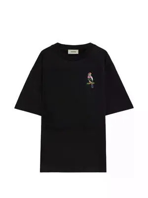 A PAPER KID Bird-print T-shirt