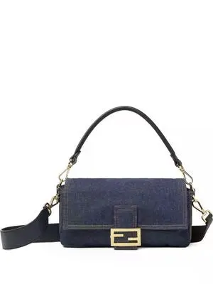 Fendi Baguette Reversible Denim Shoulder Bag