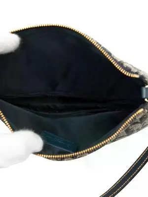 Dior 2001 Diorissimo Canvas Saddle Pochette - Blue