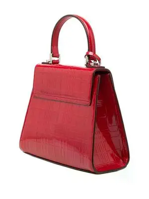 Burberry 2000-2017 Embossed Patent Leather Satchel