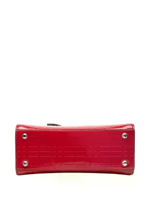 Burberry 2000-2017 Embossed Patent Leather Satchel