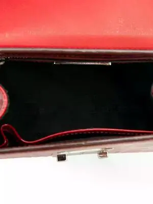 Burberry 2000-2017 Embossed Patent Leather Satchel