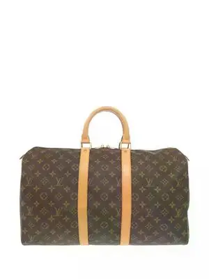 LOUIS VUITTON 1997 Monogram Keepall 45 Travel Bag - Brown