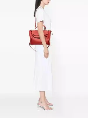 Celine 2015 Mini Leather Belt Bag Satchel - Red